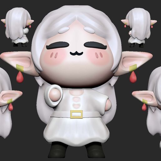 👾 Frieren Chibi - Kawaii Anime Figure - Sousou no Frieren・ STL File for ...