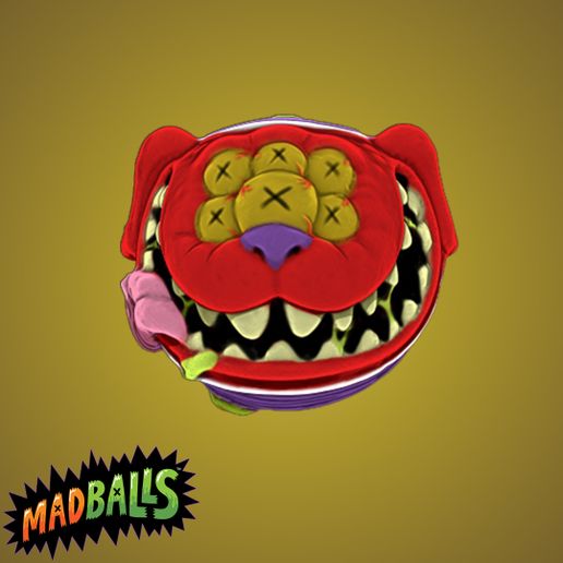 🐕 MADBALLS - SLOBBERNAUT - DOG・ STL File for 3D printing・Cults