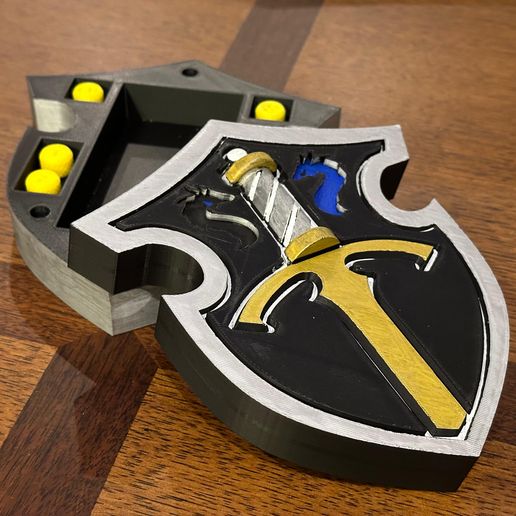 3MF file DND Paladin Dragonborn Shield Spell Tracker and Dice Holder 🛡️ ...