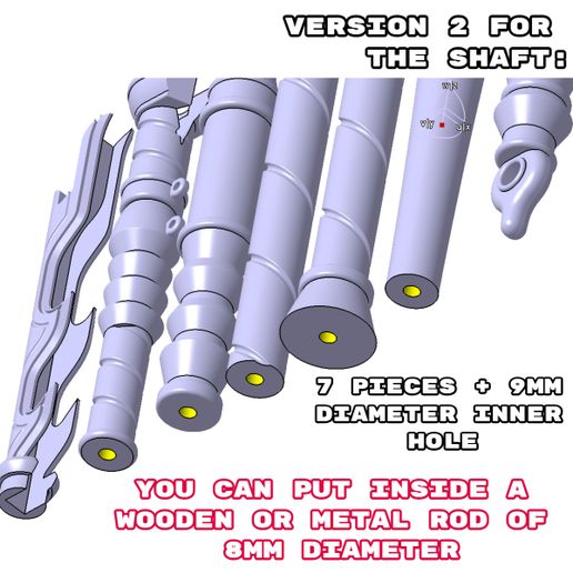 🔫 MIRA WEAPON / WOLDO (Kpop demon hunters)・ STL File for 3D printing・Cults