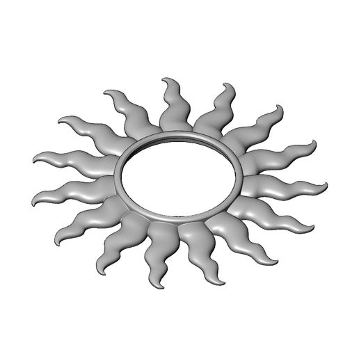 ☀️ Sun frame relief 3D print model・ STL File for 3D printing and CNC ...