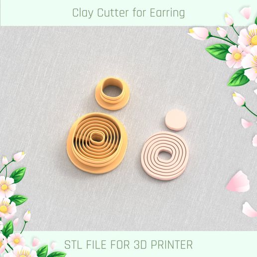 📁 Polymer Clay Cutters Stl File・Free 3D File for 3D printing・Cults