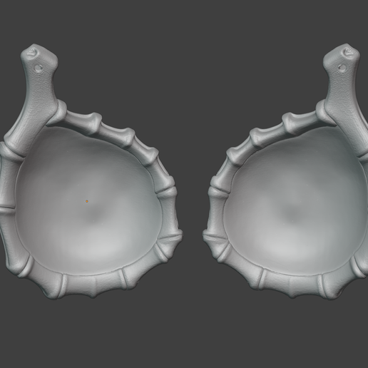 🦴 Necromancer Bone Bra Cups・ STL File for 3D printing・Cults