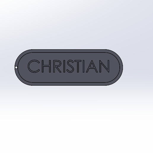 STL file NAME TAG - CHRISTIAN 🗝️ ・3D print object to download・Cults