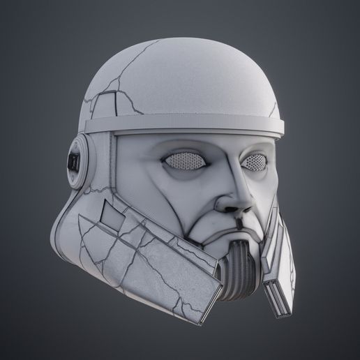 🪖 Captain Enoch Helmet・ 3D File for ・Cults
