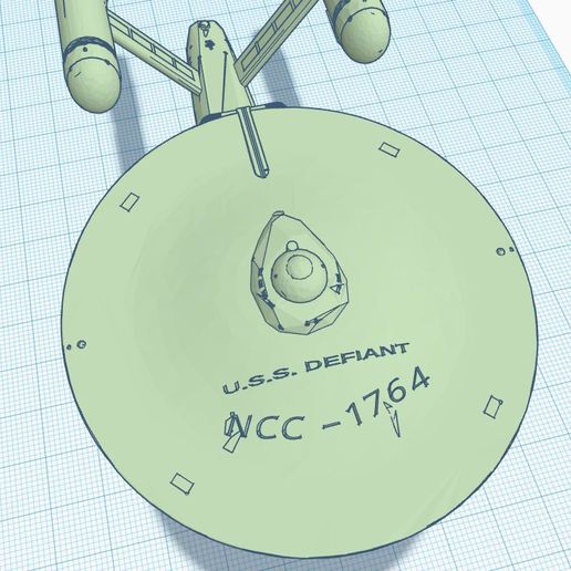⭐ Star Trek Defiant Interphase・ STL File for 3D printing・Cults