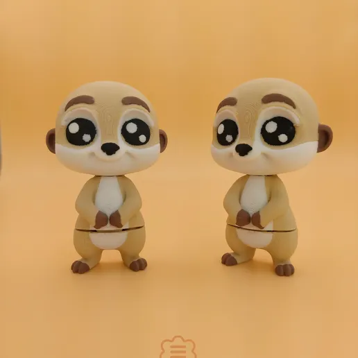 Chibi Meerkat 🐾・ 3MF File for 3D printing・Cults