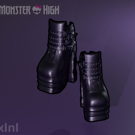 👹 Monster High boots・Бесплатный STL для 3D-печать・Cults