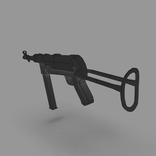 🔫 MP 40 -- REPLICA GERMAN SUBMACHINE GUN -- WW2・ STL File for 3D ...