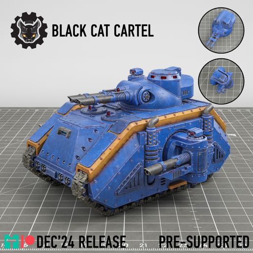 🪖 'Violator' Support Tank (HA-Series)・ 3D File for 3D printing・Cults