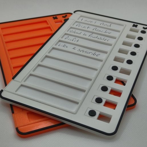 🛒 Print in place checklist / to-do board - Insert your paper and close ...