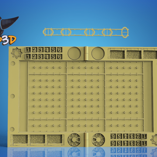 🩸 Mini Blood bowl 7 stadium for 15mm miniatures・ 3D File for 3D ...