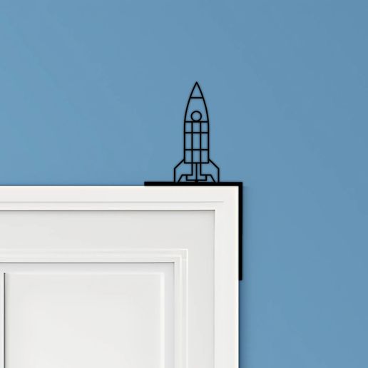 STL file Rocket Door Corner Decor 🚀 (OBJ)・Template to download and 3D ...