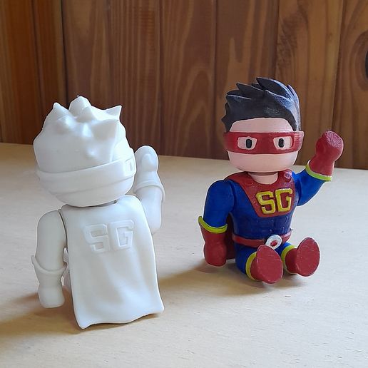 🧑‍🏭 SUPER GUY - STUMBLE GUYS – FLEXI - ARTICULATED PRINT-IN-PLACE ...