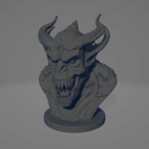 👹 monster bust・ STL File for 3D printing・Cults