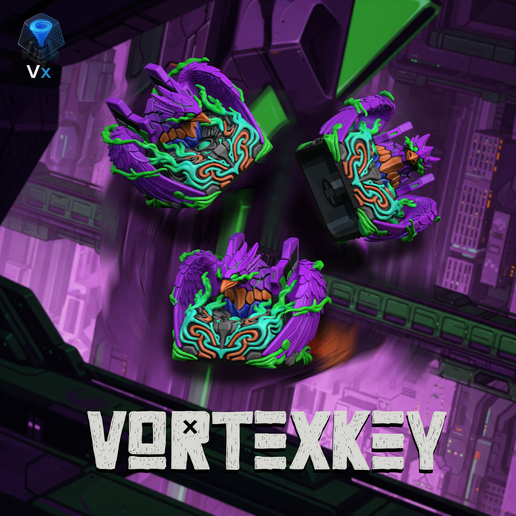 🔑 VortexKeys Rebirth Unit-01 Keycap・ STL File for 3D printing・Cults