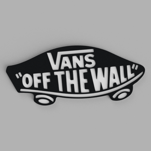 vans logo white