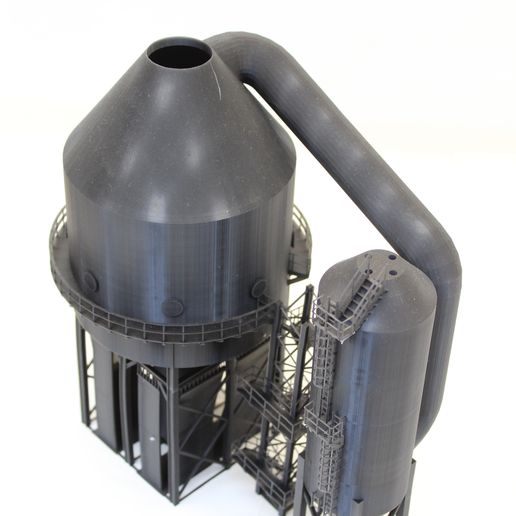 🌬️ Blast Furnace Dust Catcher Section OO Gauge Model Railway Steelworks ...