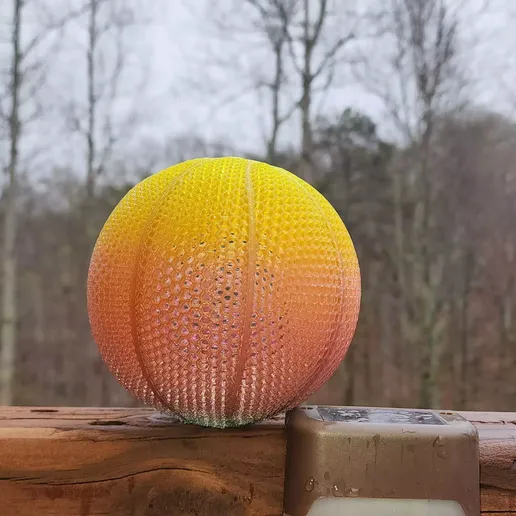 3D print NBA BASKETBALL AIRLESS BALL V2 • made with Bambu Lab X1 Carbon ...