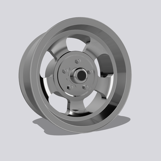 🛞 Aluminum 5 Spoke Wheel・Free STL File for ・Cults