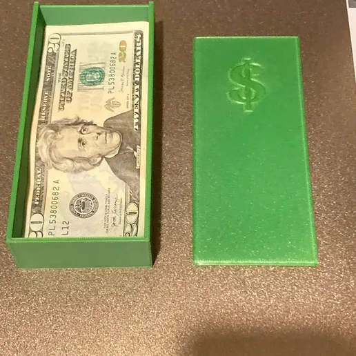 💰 Sliding Money Box for USD・ 3MF File for 3D printing・Cults