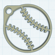 ⚾ Baseball keychain・ STL File for 3D printing・Cults