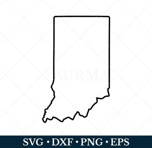 🍪 4 sizes - Indiana State Outline Cookie Cutter- SHARP cutting edges ...