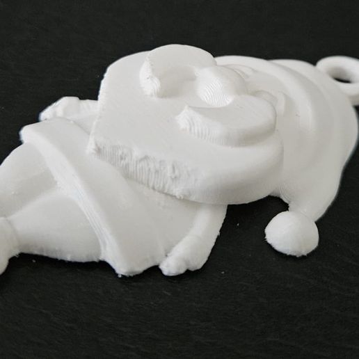 3D file Santa Claus Keychain 🎅 ・3D printer model to download・Cults