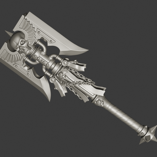 🦸 Crozius Arcanum: The Staff of Imperial Dogma・ STL File for 3D ...