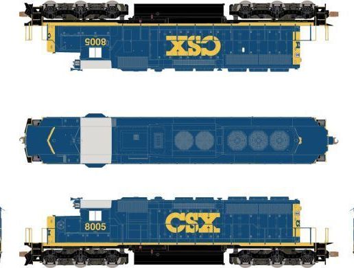 🚂 Detailed Locomotive 3D Model – Editable (CSX GP40-2 YN3 Train)・ STL ...