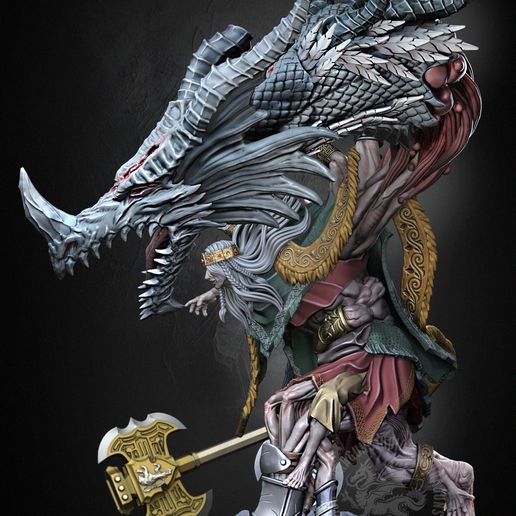 🎲 Godrick the Grafted・ STL File for 3D printing・Cults