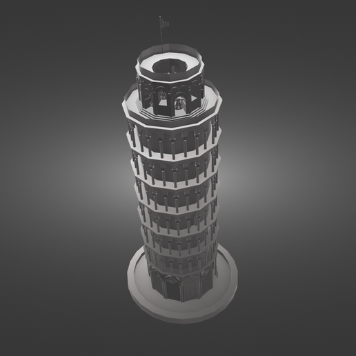 STL file Leaning tower of pisa 🎁 ・Design to download and 3D print・Cults