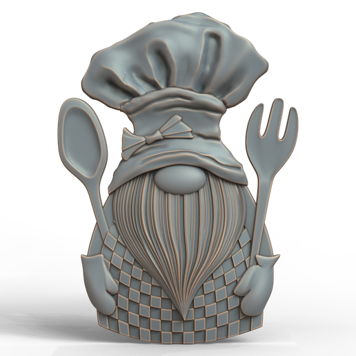 📁 3D Model STL File for CNC Router Laser & 3D Printer 3013. CHEF GNOME ...