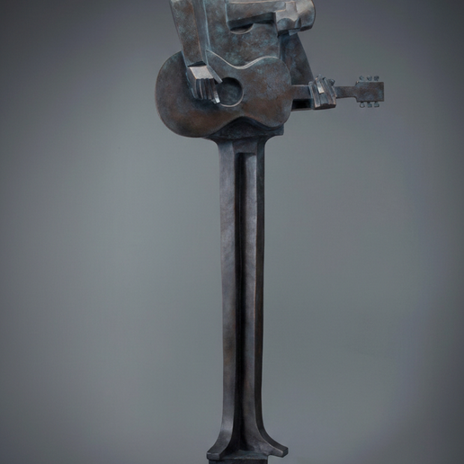 🗿 The Modern Minstrel – Abstract 3D Printable Sculpture STL for Home ...