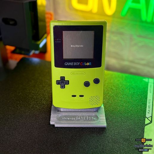 🎨 GAMEBOY COLOR DISPLAY STAND・ STL File for 3D printing・Cults