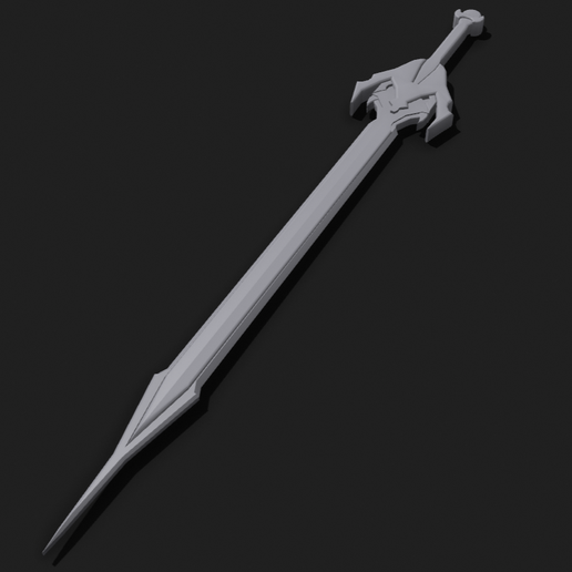 STL file Fantasy Long Sword 🗡️ ・3D printer design to download・Cults