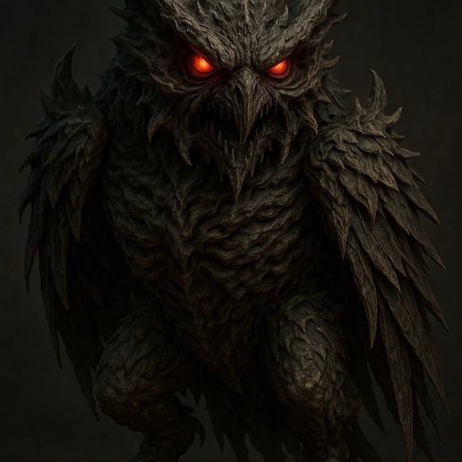🦉 Infernal Owl・ STL File for 3D printing・Cults