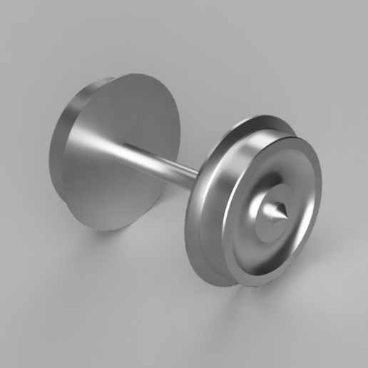 🛞 HO scale Axle and Wheel・Free STL File for 3D printing・Cults