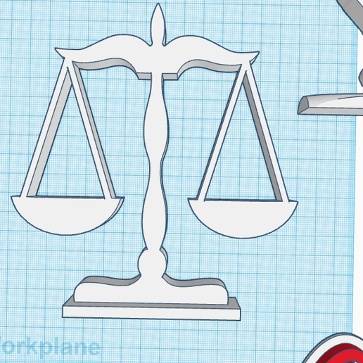 ⚖️ Scales of Justice Standee Decor Display Ornament・Free STL File for ...