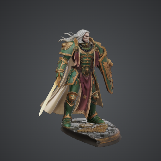⚔ warhammer 40k PRIMARK Lion El'Jonson・Free STL File for 3D printing・Cults