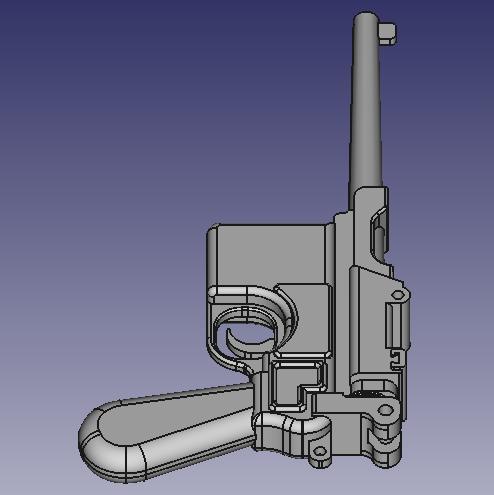 STL file MAUSER PISTOL PROP GUN DIORAMA CONCEPT PROTOTYPE 🔫 ・3D print ...