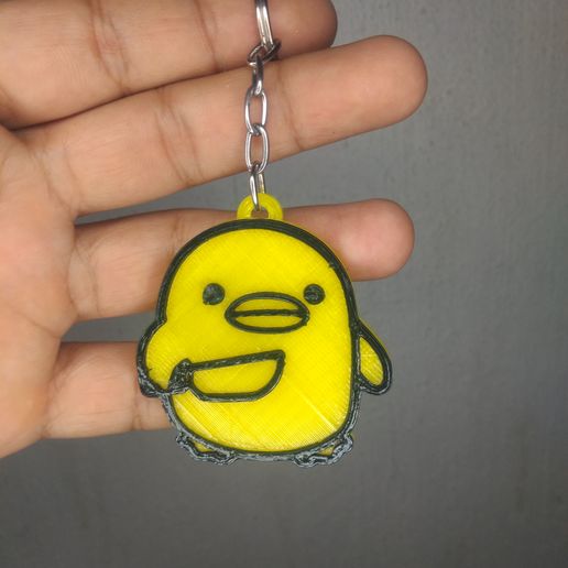 🦆 Evil duck keychain - Evil duck keychain・Free STL File for ・Cults