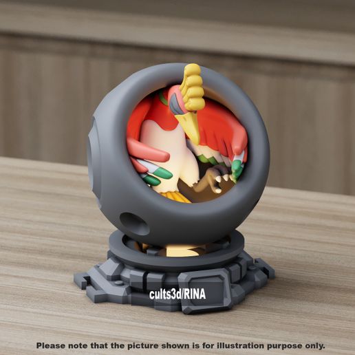 🐉 Ho-oh healing machine pods・ STL File for 3D printing・Cults