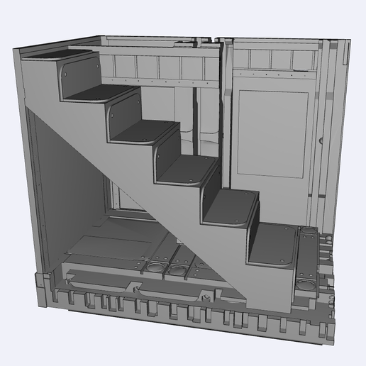 ⚖️ Industrial Gothic Law Enforcer Station・ 3D File for 3D printing・Cults