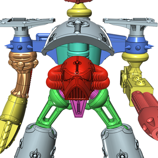 🎲 armorcast Reaver titan fully loaded・ 3D File for 3D printing・Cults