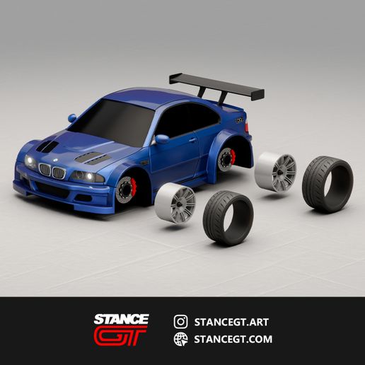 🚗 BMW M3 GTR E46 | Originals | Model kit car・ STL File for 3D printing ...