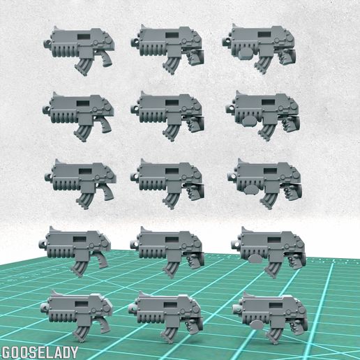 🔫 Godwyn Boltgun Set・Free 3D File for 3D printing・Cults