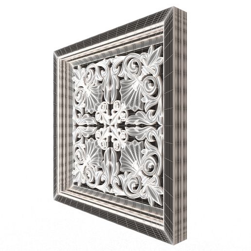 3D file Carved Ceiling Tile 04 🪵 ・3D printable model to download・Cults