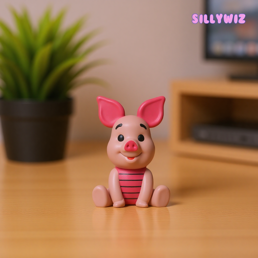 🐖 Piglet from Winnie the Pooh・ 3MF File for 3D printing・Cults