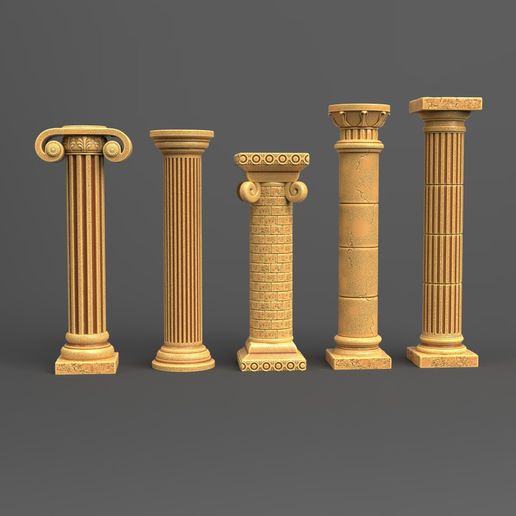 🏛️ Ancient Architectural Columns Pack – 3D Printable Classical Pillars ...